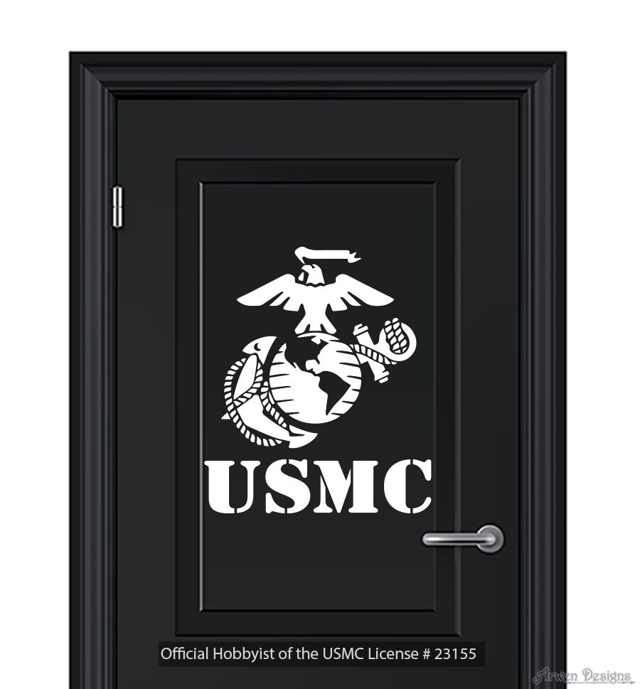 USMC Marines EGA Logo Vinyl Car Decal, Eagle Globe Anchor, Marine Corps ...