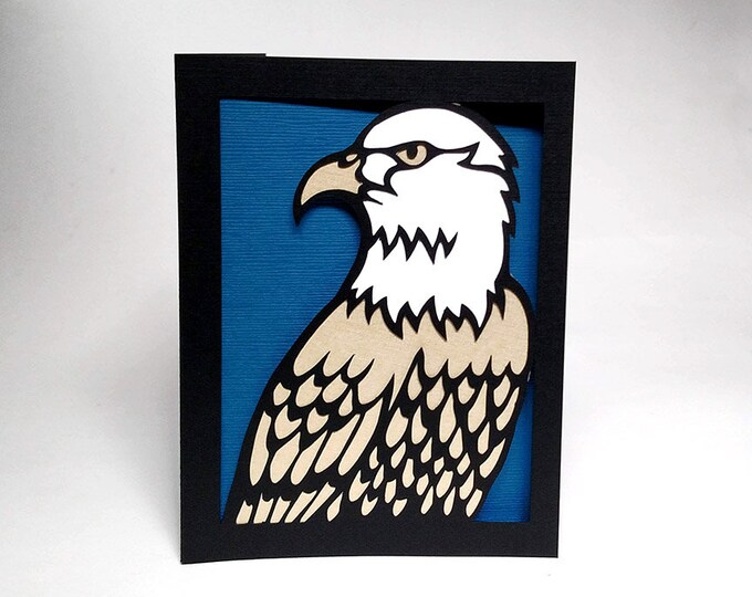 Bald Eagle Birthday Card With Party Hat, Happy Birthday, Eagle Gift ...