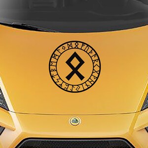 Rune Circle Odal Othala Rune, Viking Norse Mythology, Vinyl CAR DECAL ...
