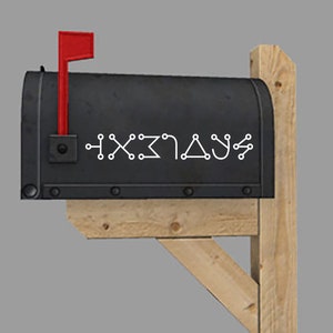 Angelic Script Vinyl CAR DECAL, Set of 22 Celestial Alphabet - Angel ...