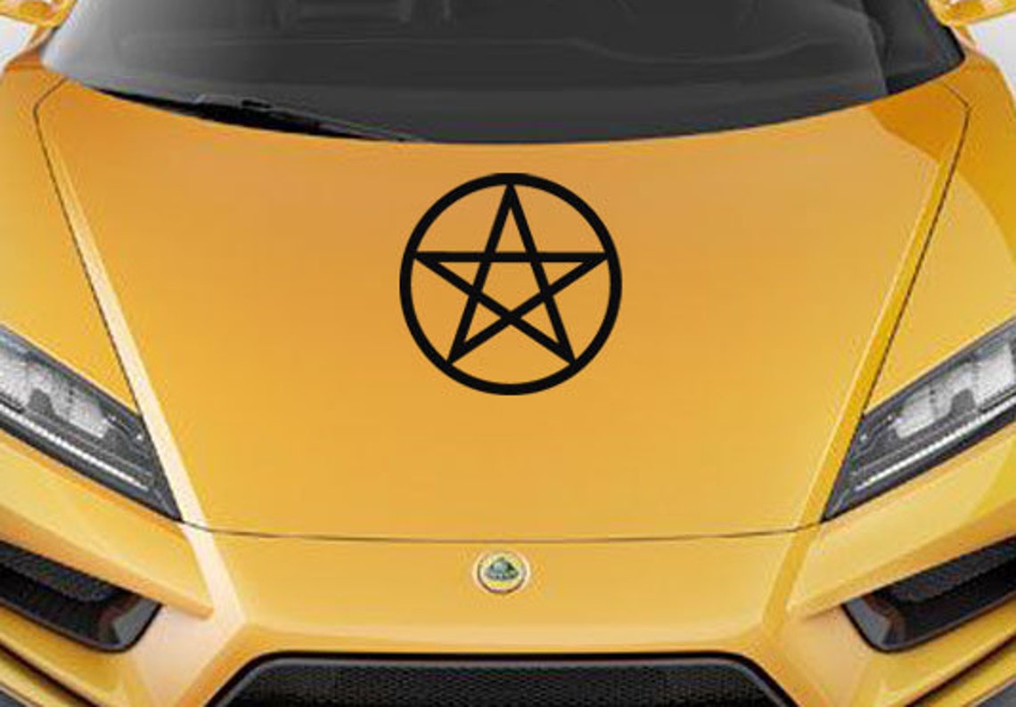 Pentagram Vinyl CAR DECAL Pagan Wiccan Sticker - Etsy