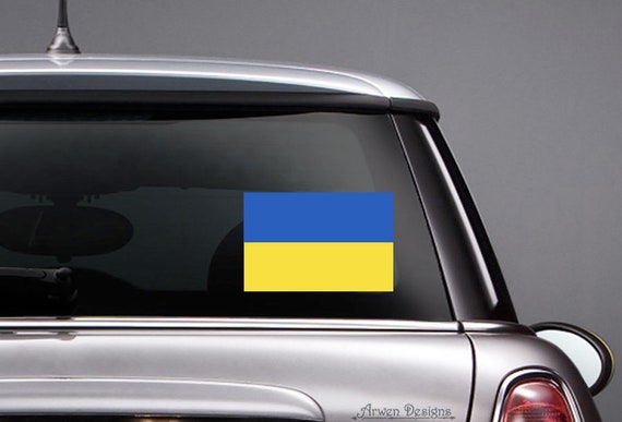 Ukrainian Flag Vinyl CAR DECAL Ukraine Pride Sticker Blue | Etsy