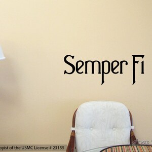 Marines Semper Fi Logo Vinyl Car DECAL, US Marine Corps Always Faithful ...