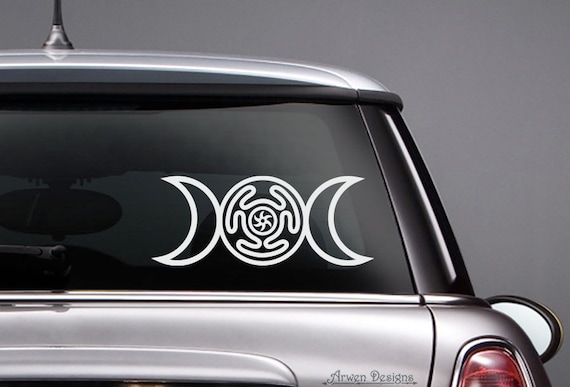 Triple Goddess Hecate Vinyl CAR DECAL Pagan Wiccan Art - Etsy