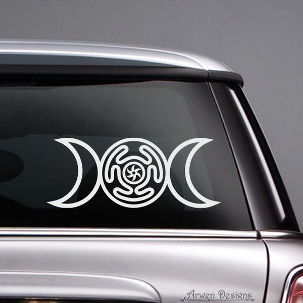 Triple Moon Symbol - Etsy