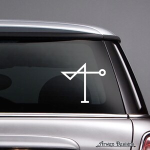 Archangel Sigil Azrael Rose Wheel Vinyl CAR DECAL Angel Symbol Mystic ...