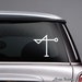 Archangel Sigil Azrael Rose Wheel Vinyl CAR DECAL Angel Symbol Mystic ...