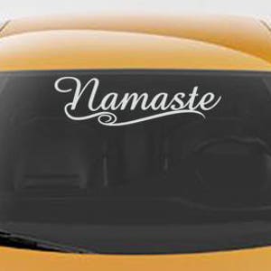 Namaste CAR DECAL, Yoga Sticker, Meditation Decor, Hindu Greeting, Zen ...