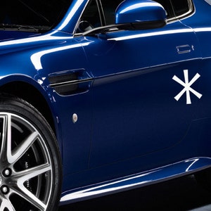 Hagal Rune Vinyl CAR DECAL Pagan Wiccan New Age Art Protection Symbol ...