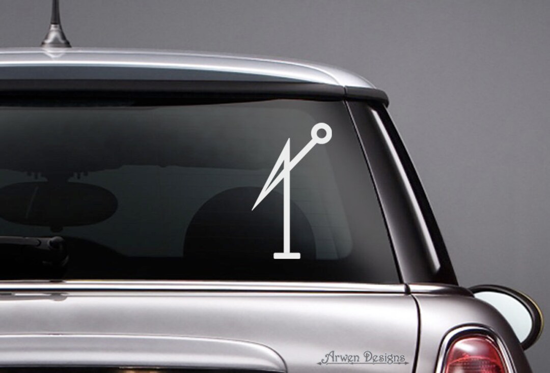 Archangel Sigil Kamael Rose Wheel Vinyl CAR DECAL Angel Symbol Mystic ...