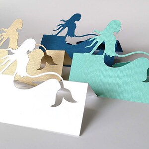 Mermaid Wedding Place Card, Mermaid Party Decor, Table Number, Ocean ...