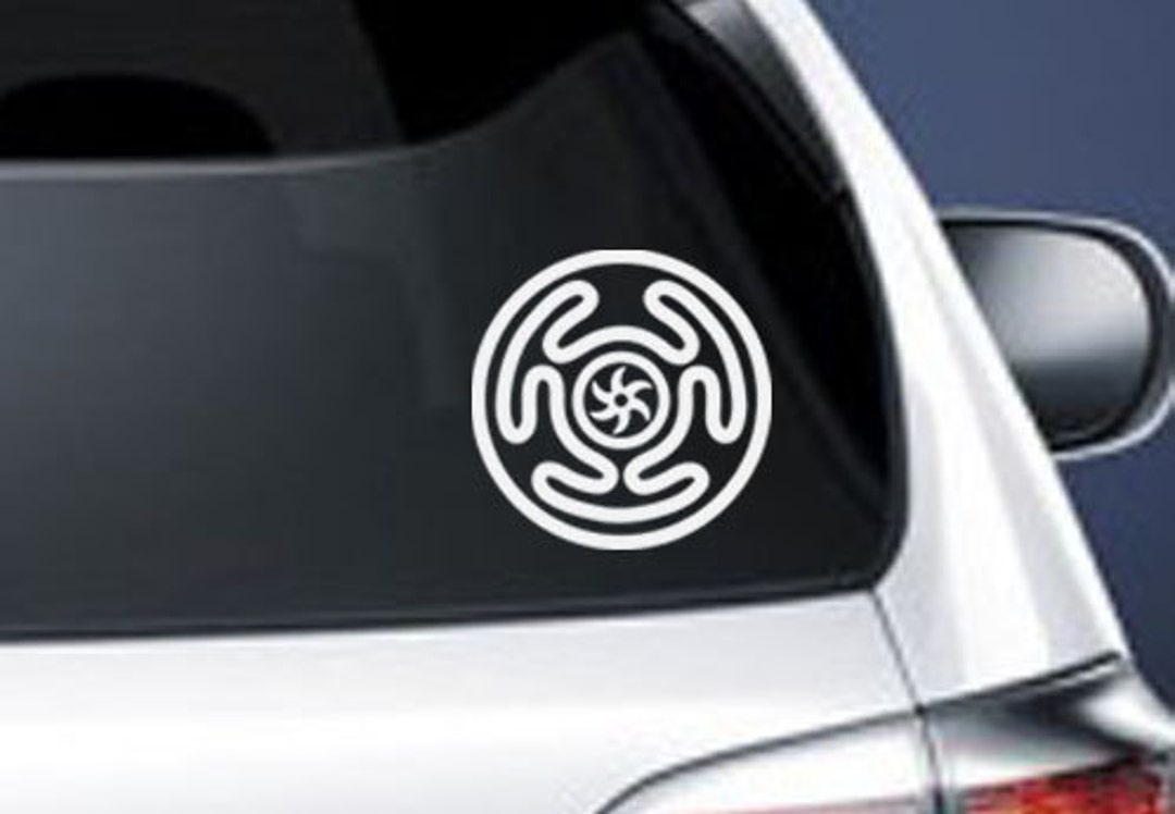Hekate's Wheel Vinyl CAR DECAL, Hecate Sticker, Wiccan Sticker, Witch ...