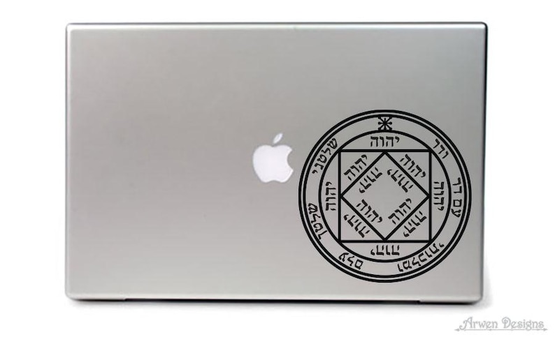 Seal of Solomon Third Pentacle of the Sun, Vinyl CAR DECAL, Wealth and ...