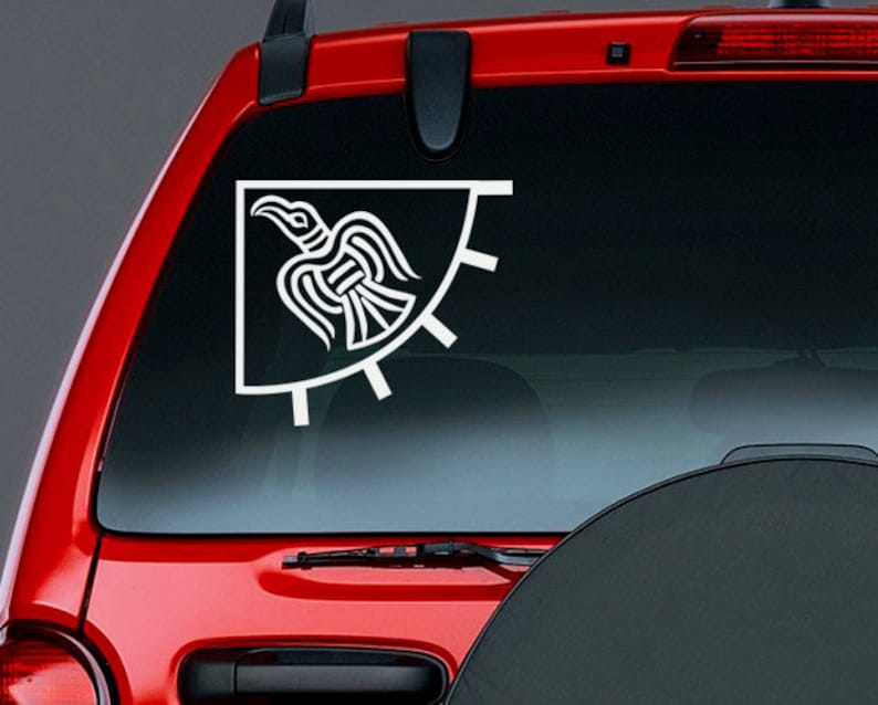 Raven Banner Viking Vinyl CAR DECAL Odin Norse Mythology Pagan - Etsy