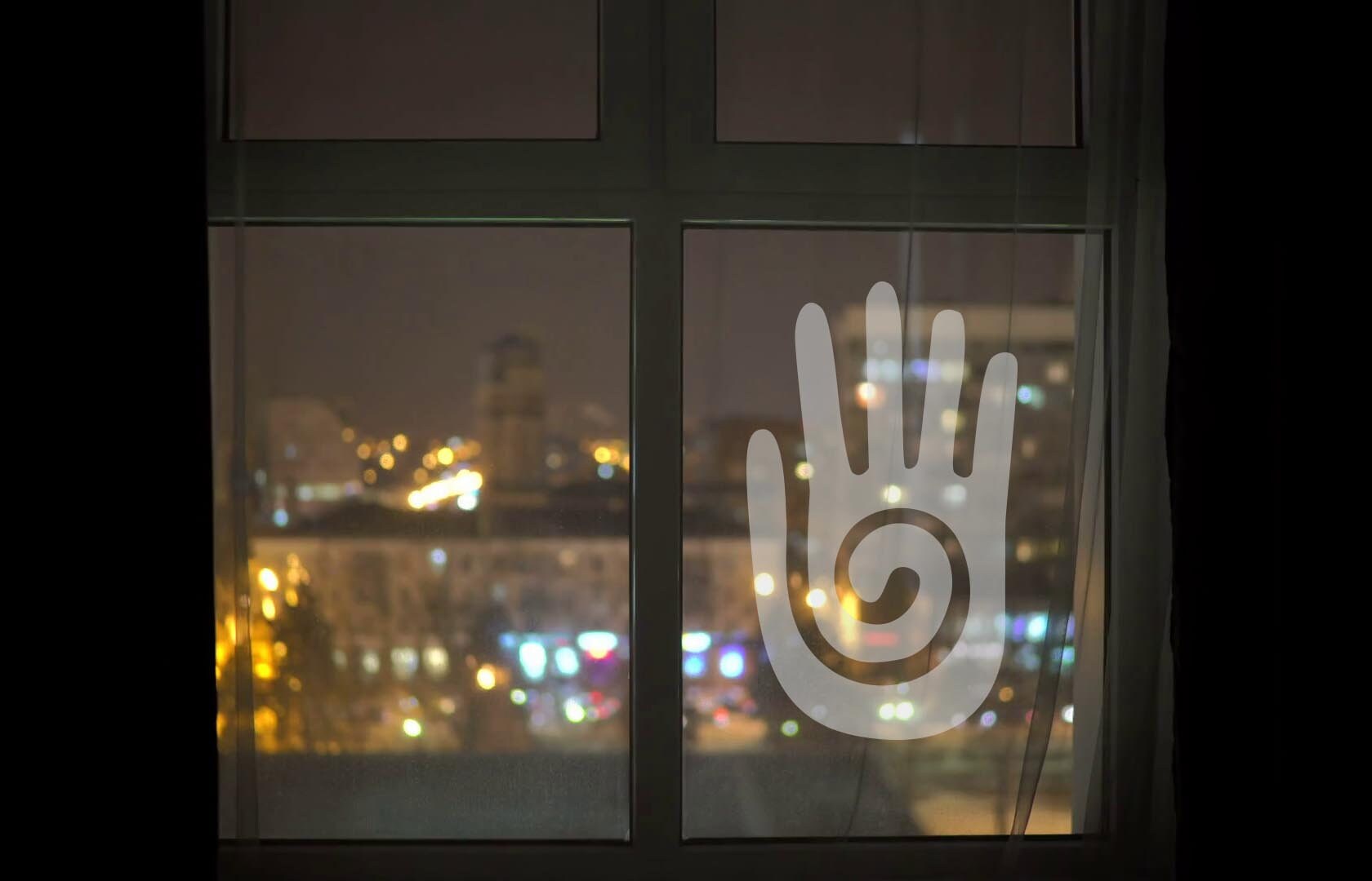 Healing Hand Symbol Vinyl CAR DECAL Reiki Hopi Protection | Etsy