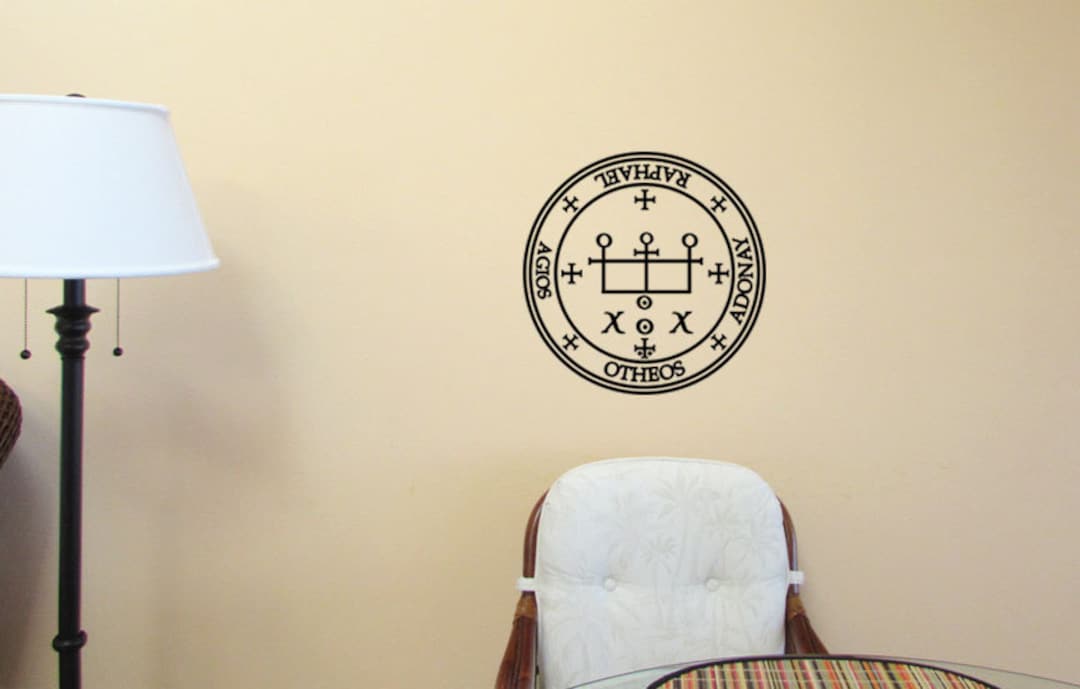 Archangel Sigil Raphael Vinyl WALL ART Angel Symbol Mystic Seal - Etsy