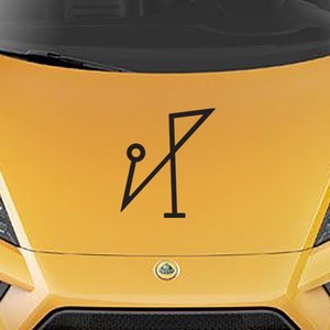 Archangel Sigil Michael Rose Wheel Vinyl CAR DECAL Angel Symbol Mystic ...