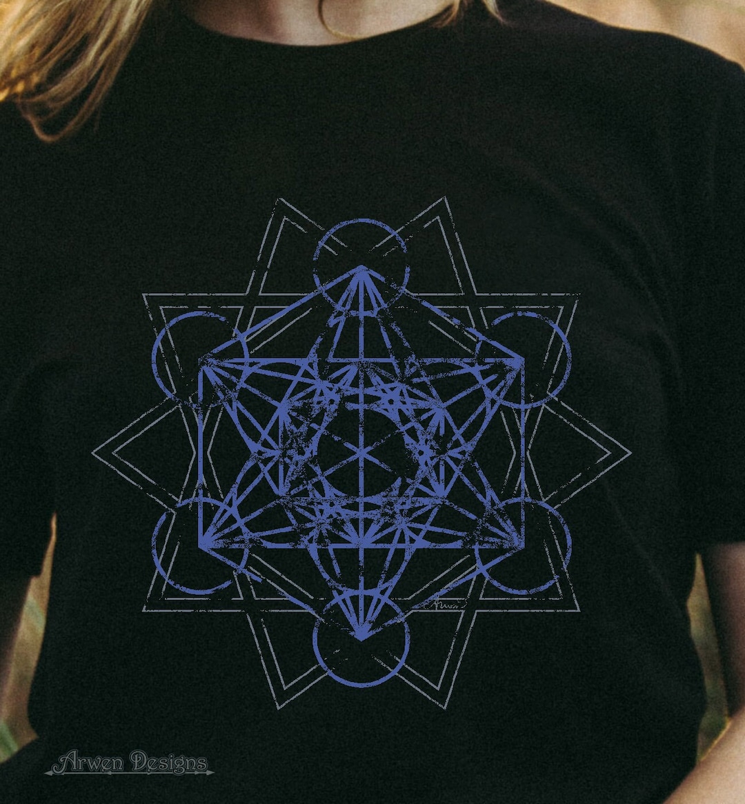 Metatron's Cube Unisex T-shirt, Sacred Geometry, Metaphysical Clothing ...