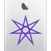 Fairy Elven Star, 7-pointed Star, Septagram Vinyl CAR DECAL Pagan ...
