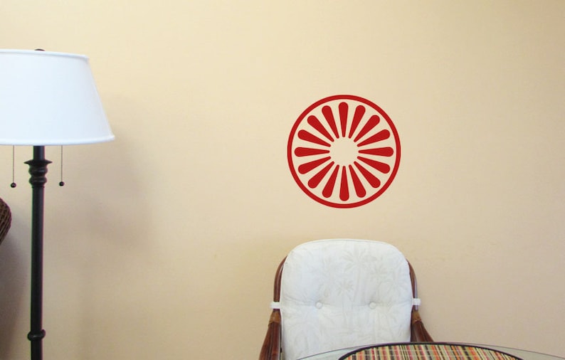 Romani Decal Roma Symbol WALL ART Gypsy Flag Vinyl Sticker | Etsy