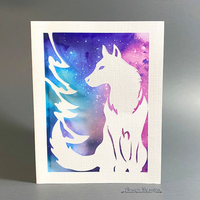 Wolf Card - Etsy