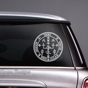 Archangel Uriel Sigil, Vinyl CAR DECAL, Angel of Wisdom, Magick Seal ...