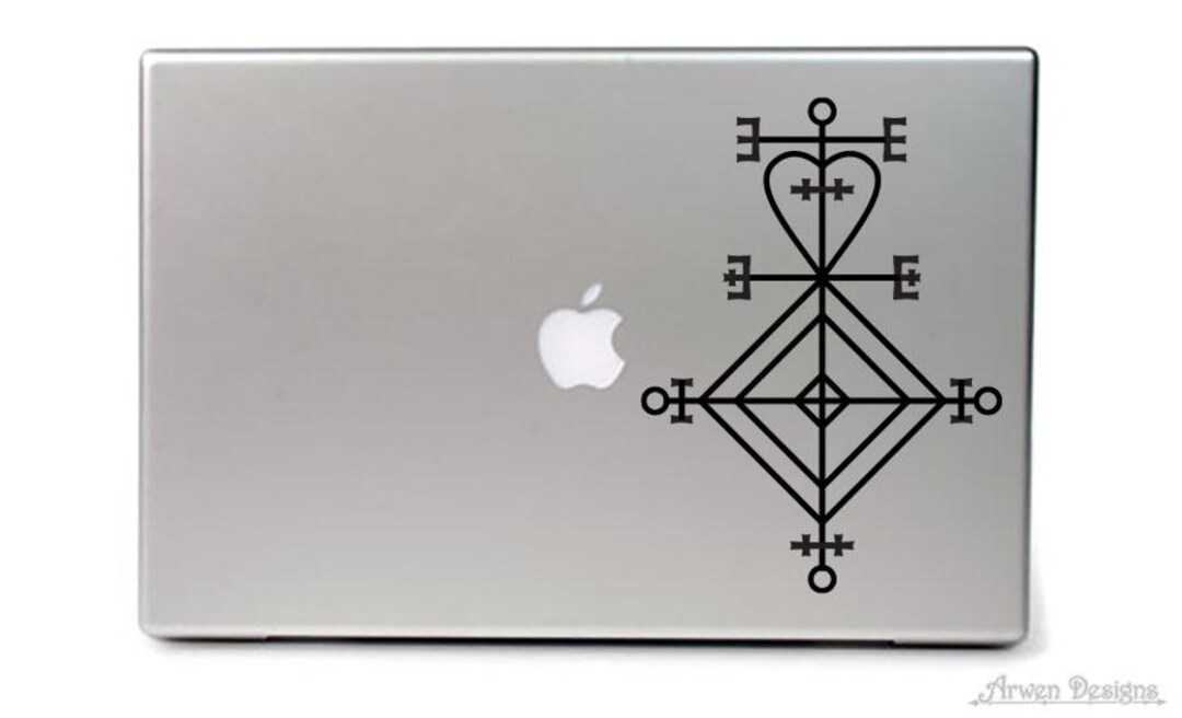 Ástarstafur Love Charm CAR DECAL, Icelandic Magic Stave, Viking Bind ...
