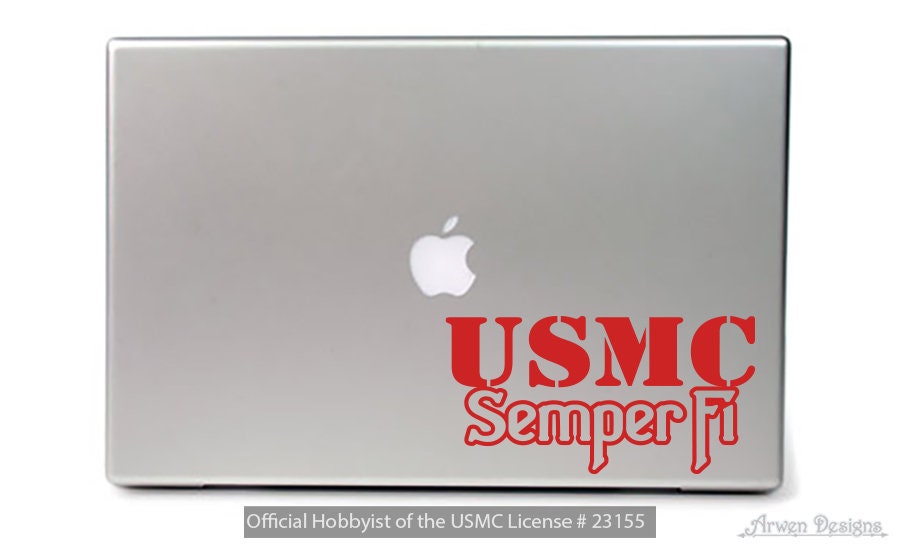 Marines USMC Semper Fi Logo Vinyl Car Decal, US Marine Corps Always ...
