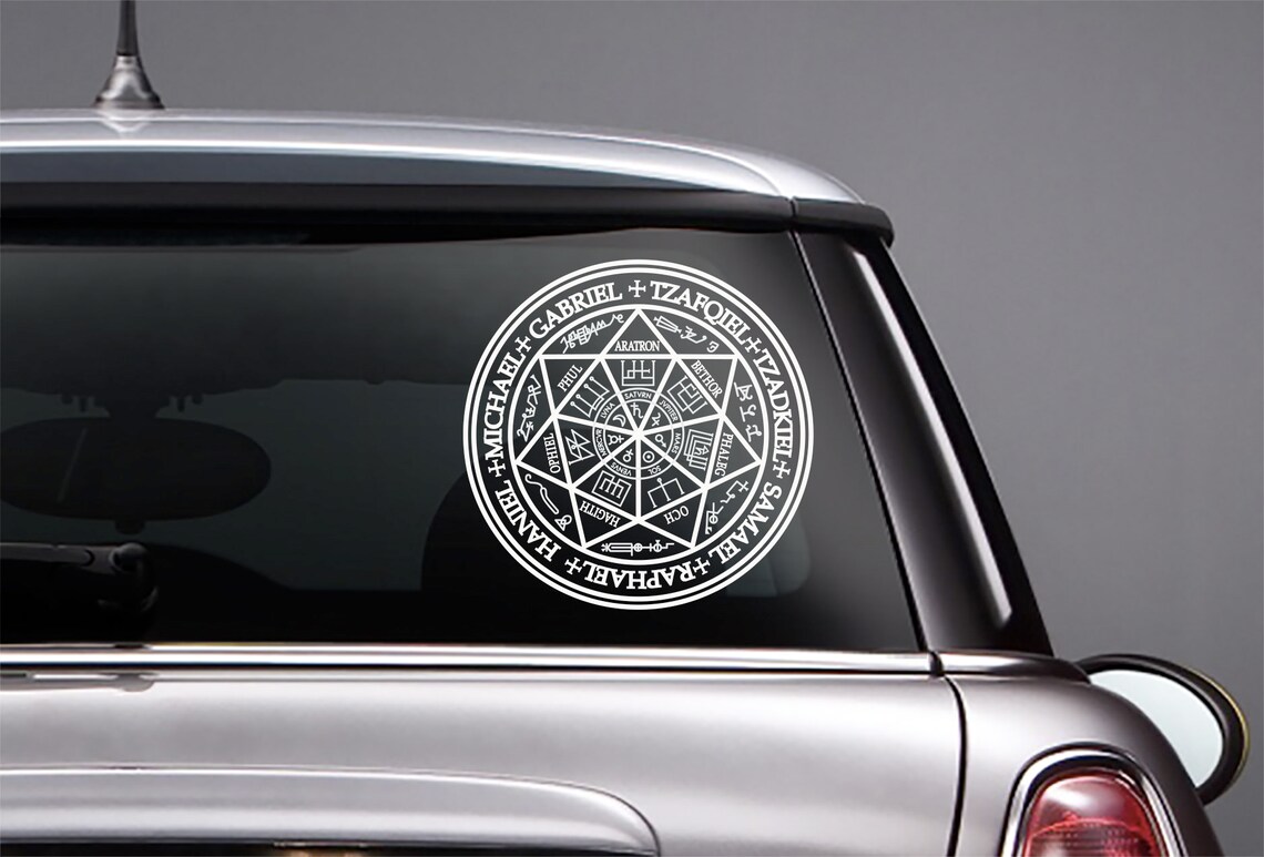 Seven Archangels Seal Vinyl CAR DECAL Angel Symbol Kabbalah | Etsy