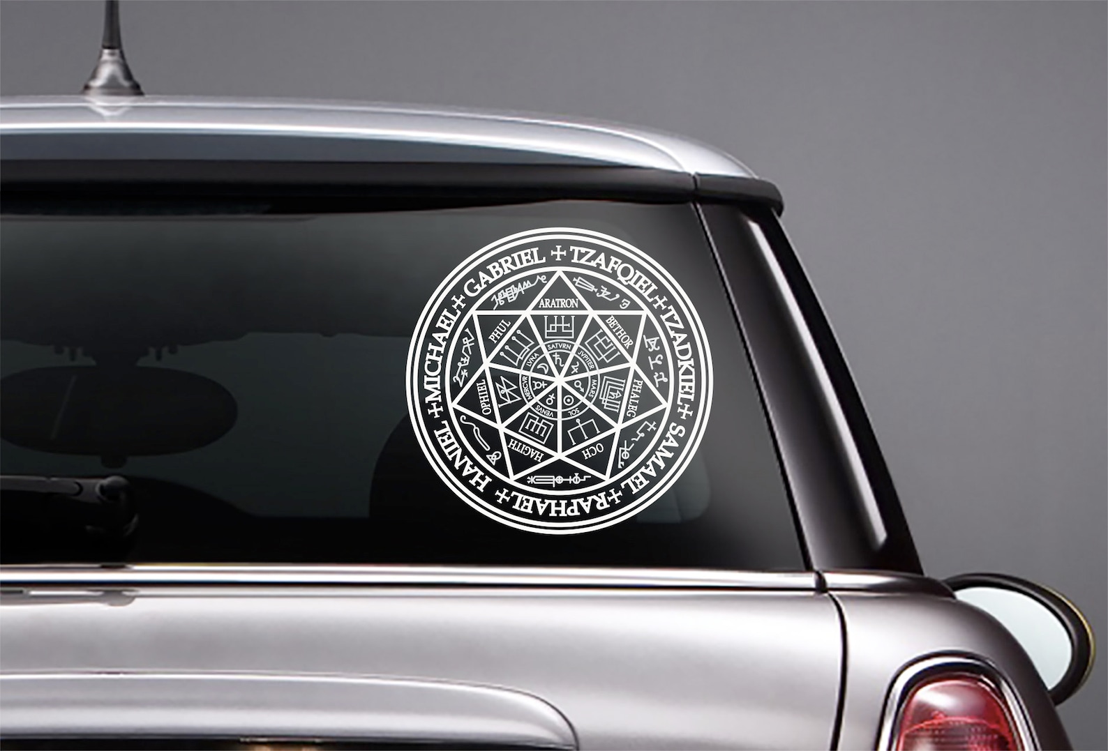 Seven Archangels Seal Vinyl CAR DECAL Angel Symbol Kabbalah | Etsy