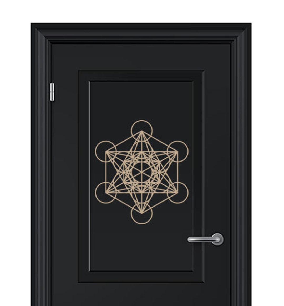 Metatron's Cube Sacred Geometry Symbol, Vinyl WALL DECAL, Archangel ...