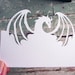 Dragon Wedding Place Card, Medieval Fantasy Renaissance Party, Dragon ...