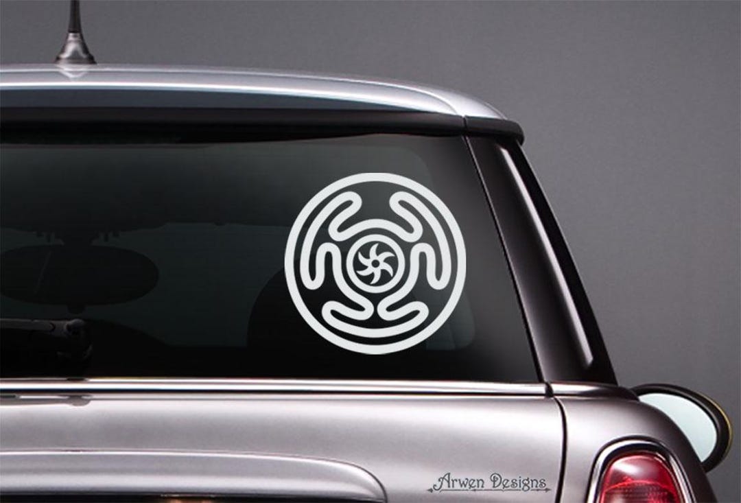 Hekate's Wheel Vinyl CAR DECAL, Hecate Sticker, Wiccan Sticker, Witch ...