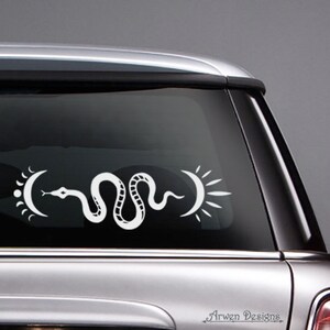 Celestial Snake CAR DECAL Mystic Serpent, Cosmic Sticker, Magical ...