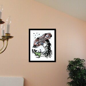 Goddess ART PRINT, Spider Woman, Native American Mythology, Paper Art ...