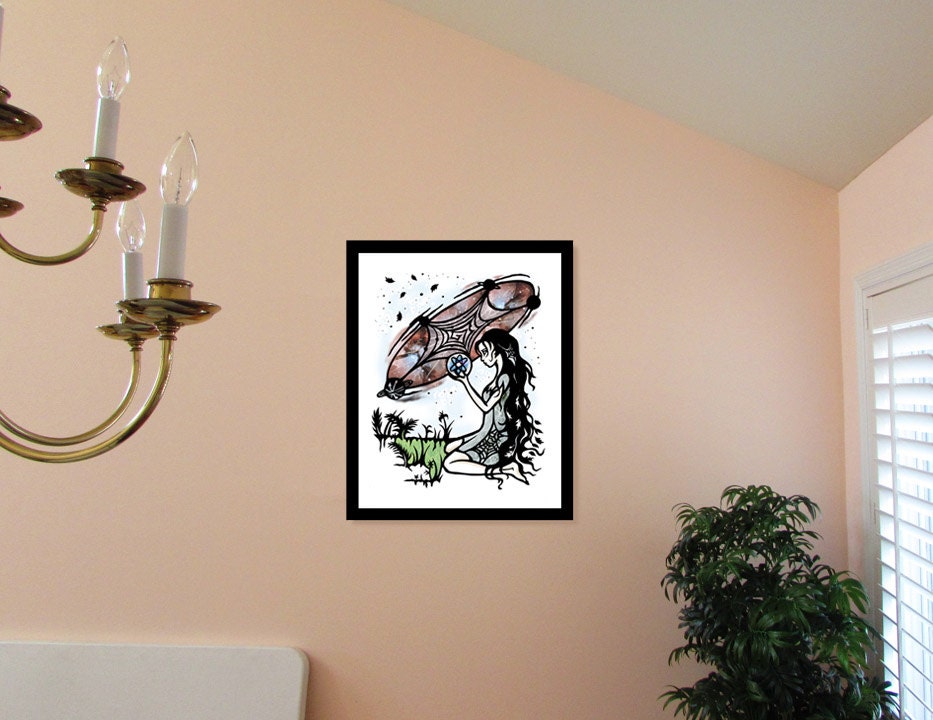 Goddess ART PRINT, Spider Woman, Native American Mythology, Paper Art ...