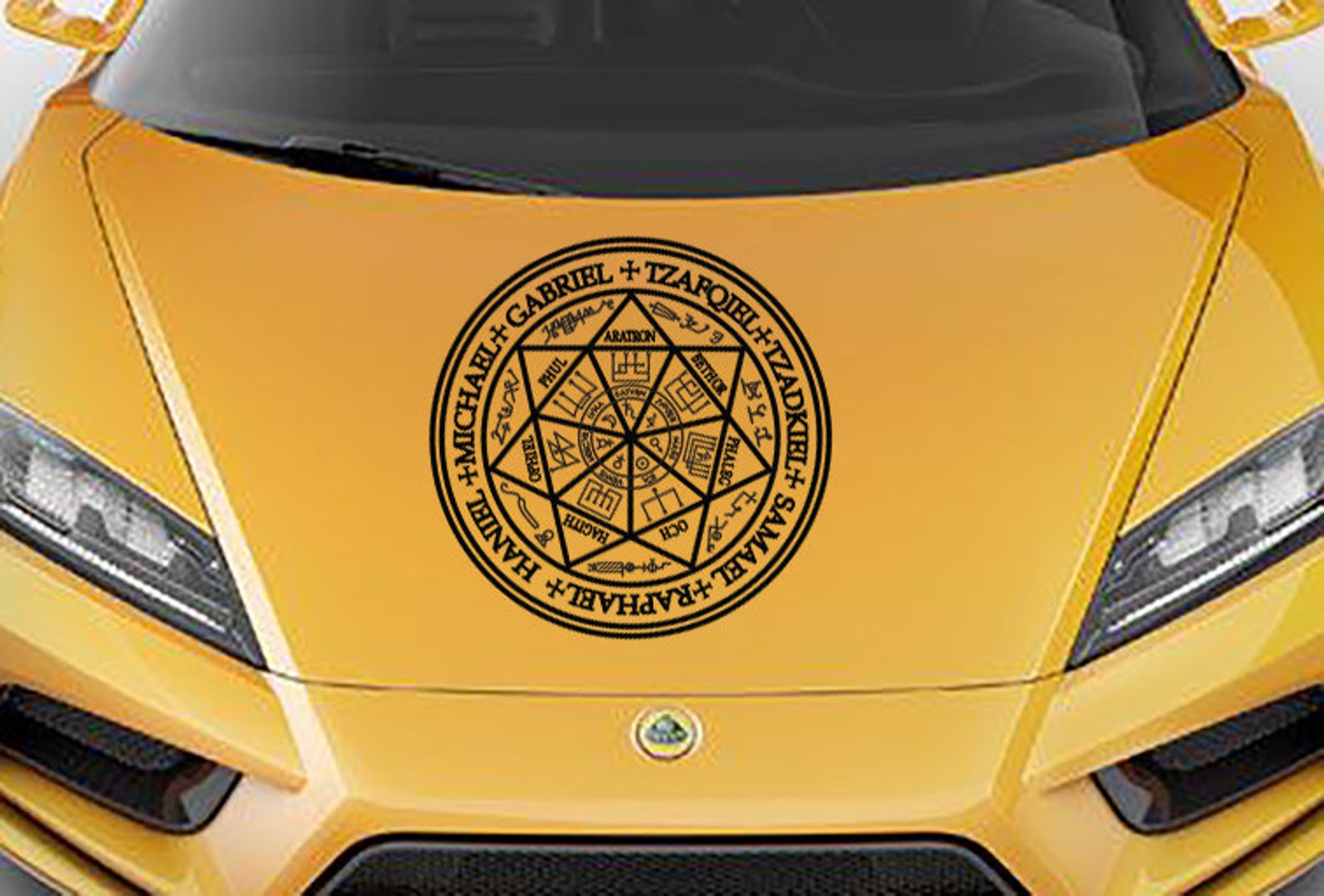 Seven Archangels Seal Vinyl CAR DECAL Angel Symbol Kabbalah | Etsy