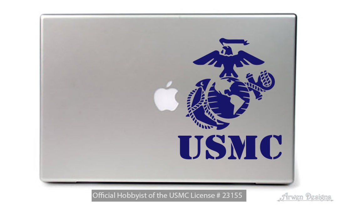 USMC Marines EGA Logo Vinyl Car Decal, Eagle Globe Anchor, Marine Corps ...