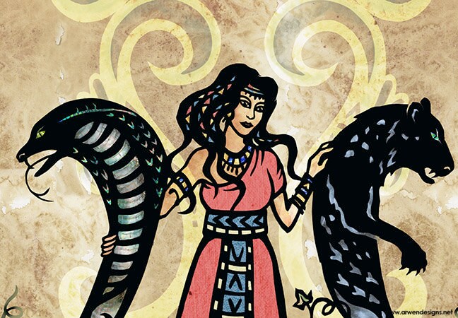 Ishtar Goddess ART PRINT Mesopotamian Mythology Queen Inanna | Etsy