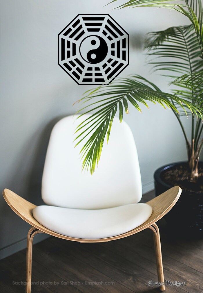 Bagua, Taoist Feng Shui Vinyl CAR DECAL, Tai Chi Sticker, Yin Yang ...