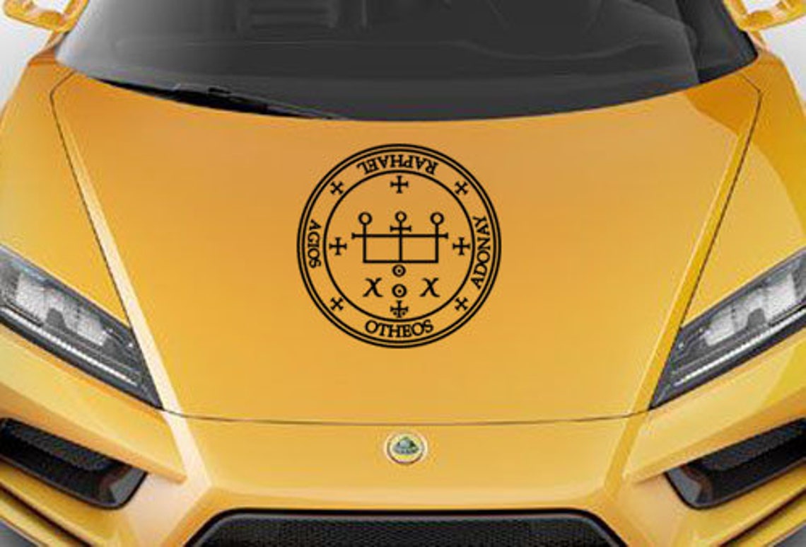 Archangel Raphael Sigil Vinyl CAR DECAL, Angel Symbol, Mystic Seal ...