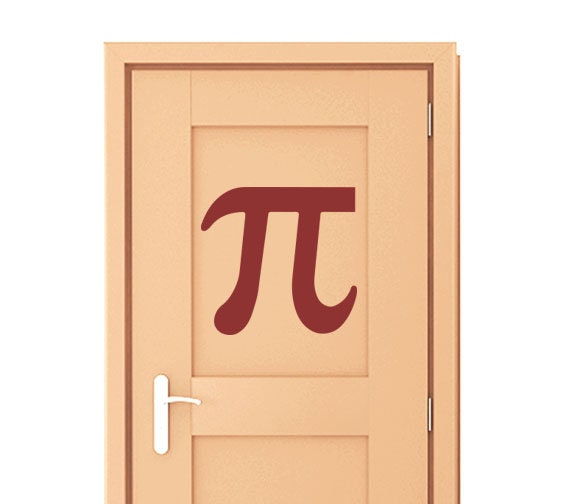 Pi Symbol Sacred Geometry, Math Sign Vinyl WALL DECAL 3.14 Greek ...