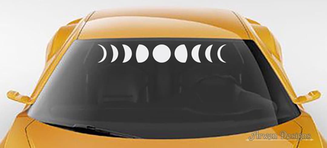 Moon Phases Vinyl CAR DECAL, Astronomy Gifts, Astrology Sticker, Witchy ...