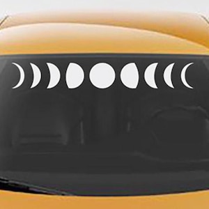 Moon Phases Vinyl CAR DECAL, Astronomy Gifts, Astrology Sticker, Witchy ...