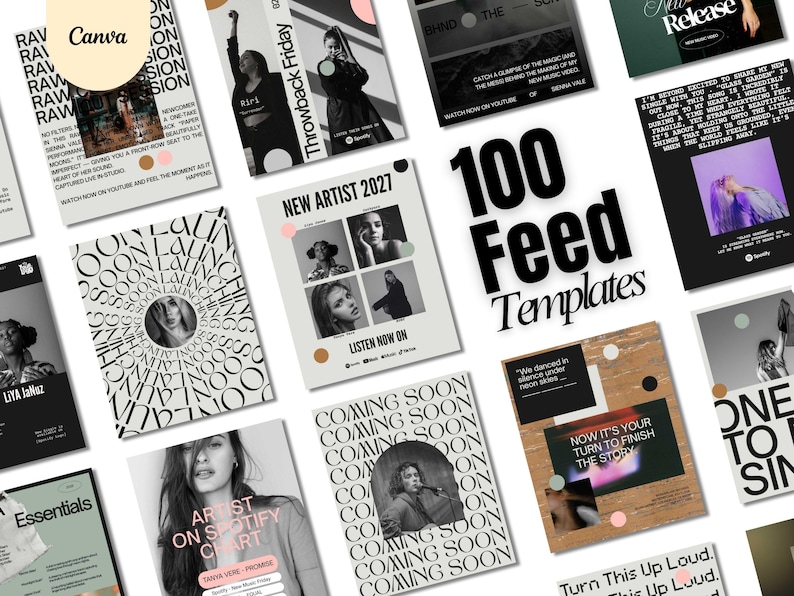 Music Business Instagram Templates for 2026: Social Media Posts for ...