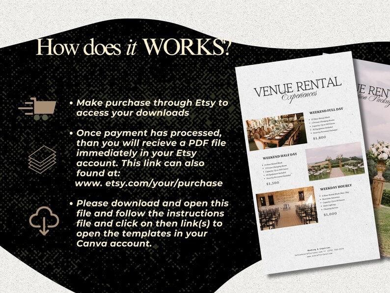 Venue Rental Pricing Package 2026 | Wedding Template | Gathering Event ...