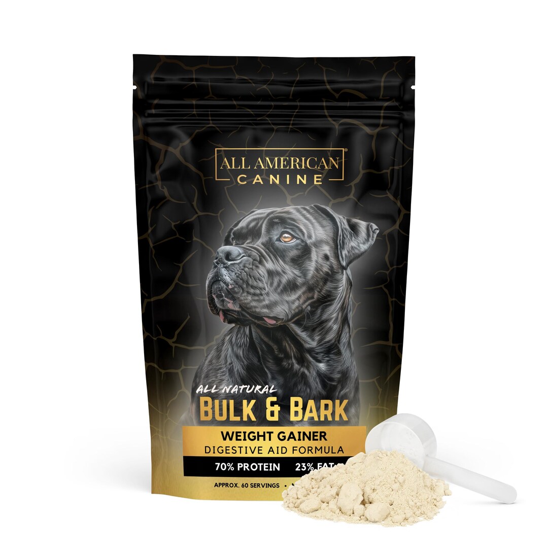Dog Weight Gainer + Digestive Aid Formula Natural Health Supplement ...