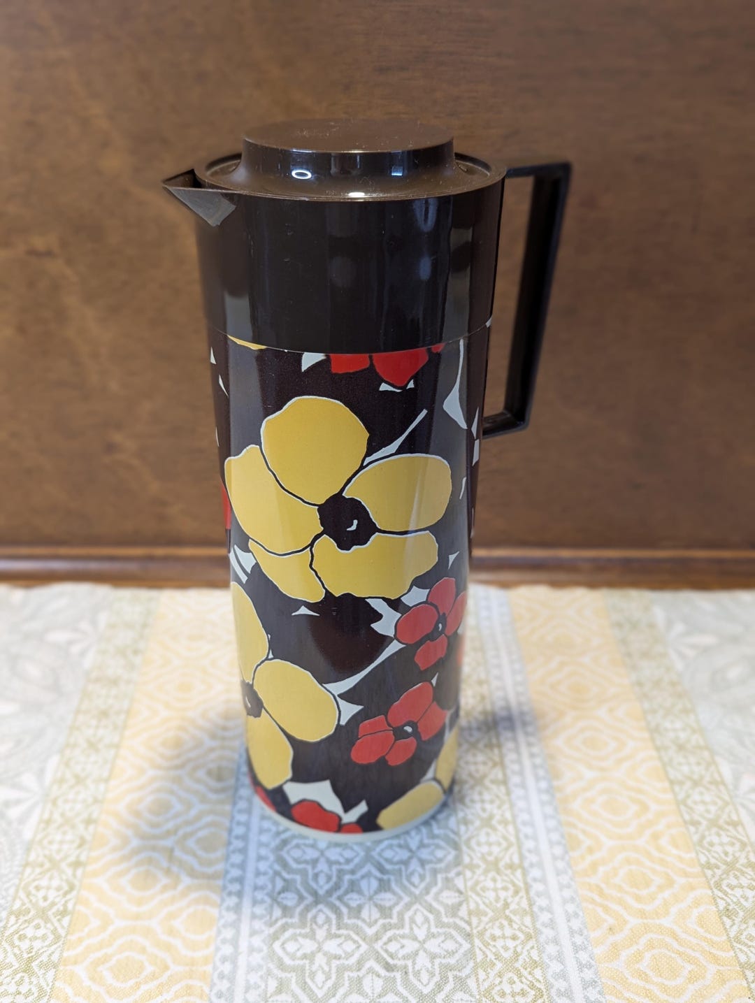 Vintage 1970s Aladdin Floral Thermos Carafe: 1-quart Beverage Butler - Etsy