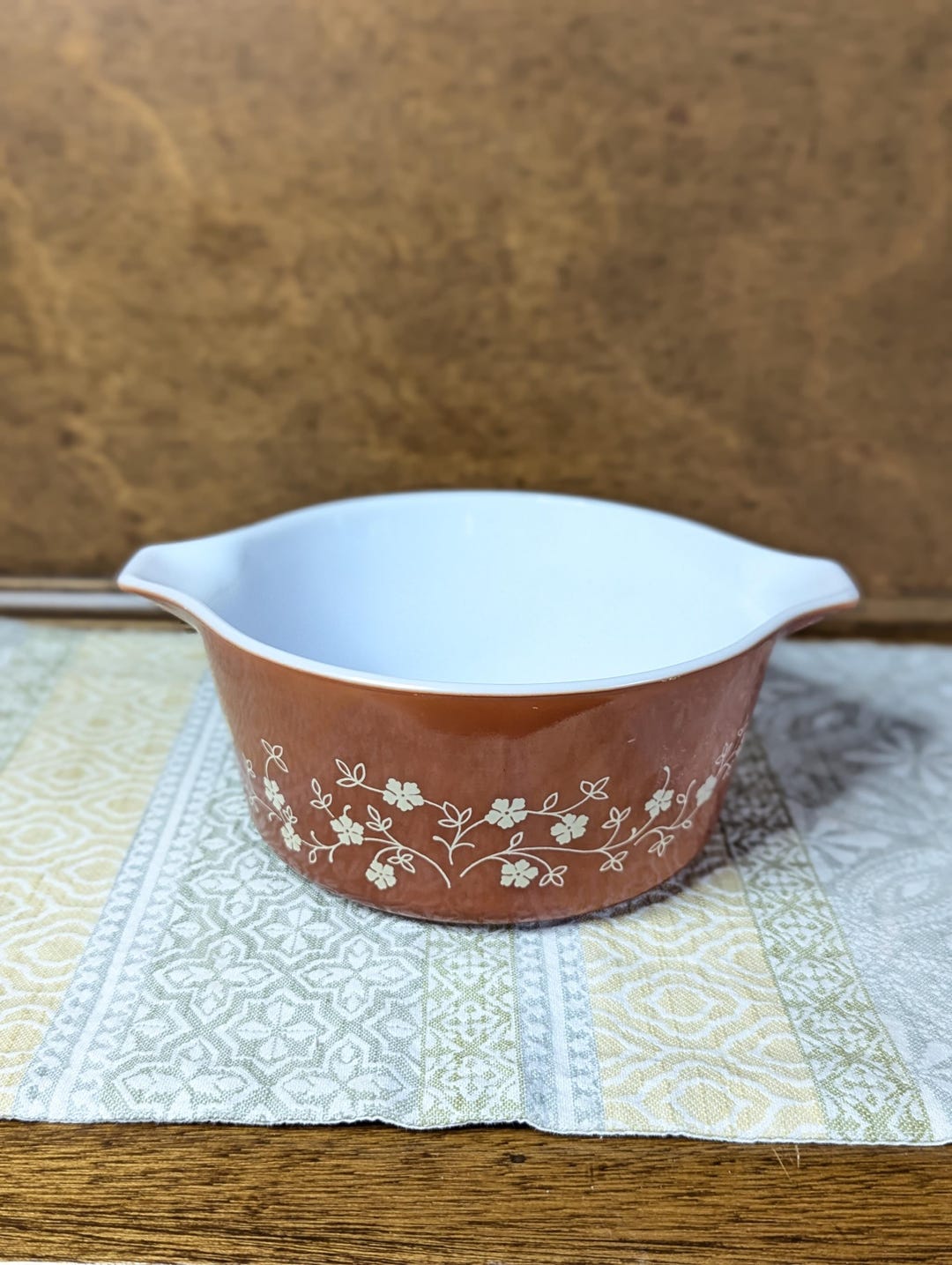 Vintage Pyrex Casserole Dish | 474-B | Trailing Flowers Pattern | 1.5 ...