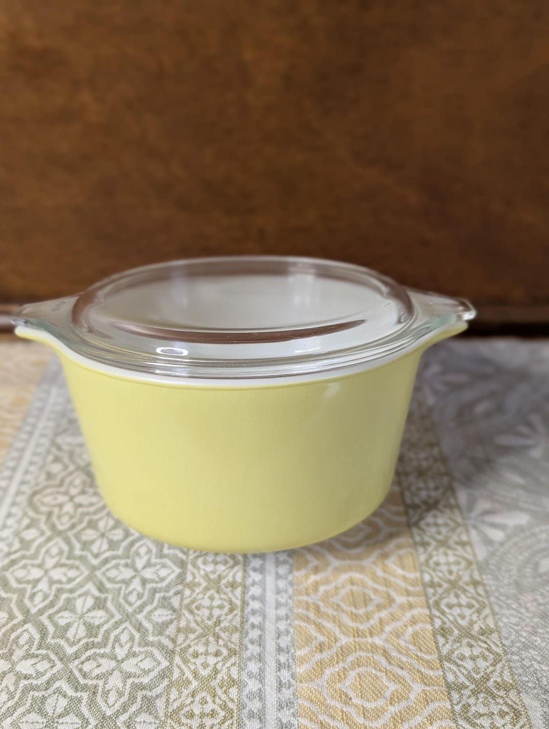 Vintage Pyrex 473-B Casserole Dish | 470-C Lid | Verde Yellow | 1 Quart ...